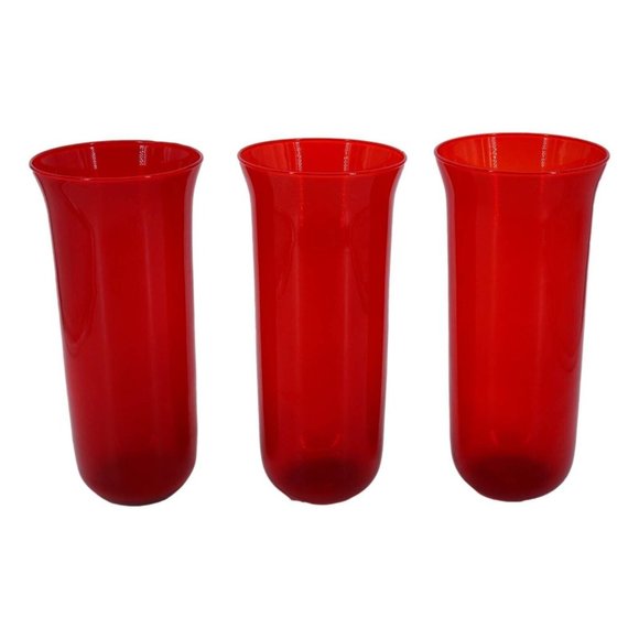 Accents | Red Glass Sanctuary Lamp Globe Replacement Church Candle ...